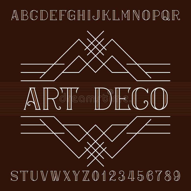 Alphabet Deco Font Stock Illustrations – 14,392 Alphabet Deco Font ...