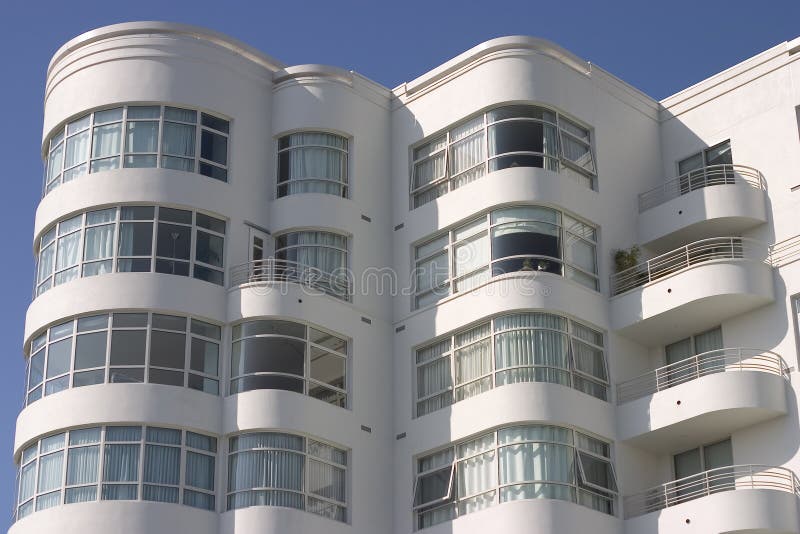 Art Deco Apartment Building #1 Stock Image - Image of design, city: 341817