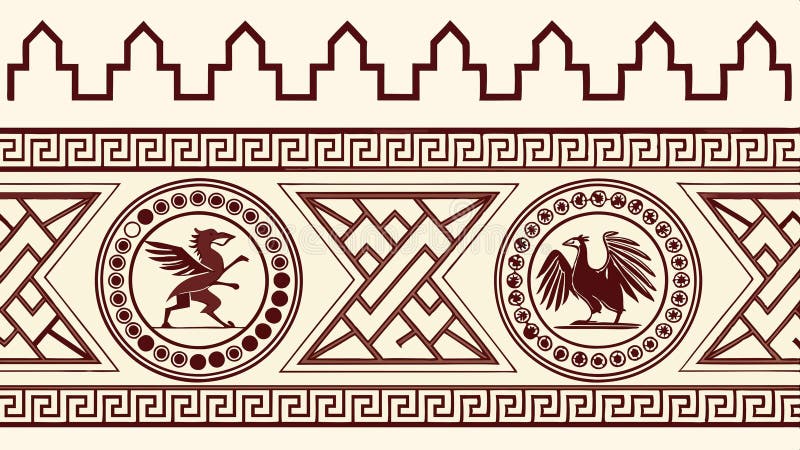 Art Deco Border Design, Vintage Frame Pattern, Elegant Decorative Edge ...