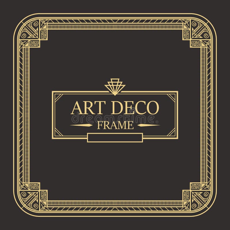 Color Art Deco Borders