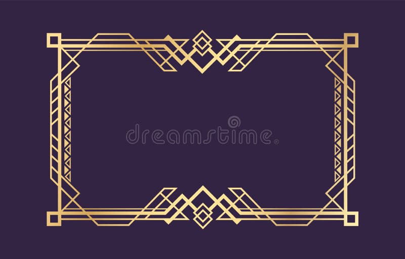 Vintage Rectangle Frame Clipart