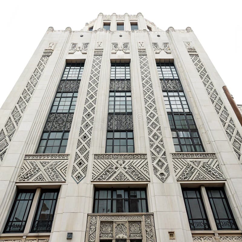 Art Deco Building Facade Isolated on Transparent Background Stock ... Art Deco Building Facade Isolated on Transparent Background Stock ...