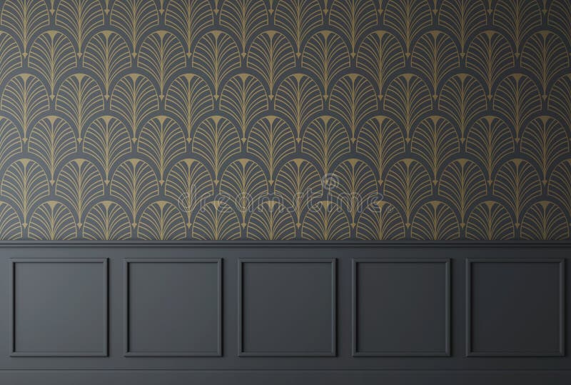 Art Deco Classic Style Pattern Background Stock Illustration ...