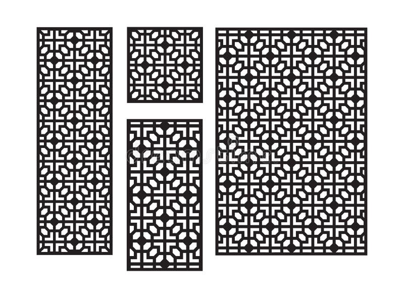Art Deco Cnc Pattern. Decorative Panel, Screen,wall. Vector Cnc Panel ...