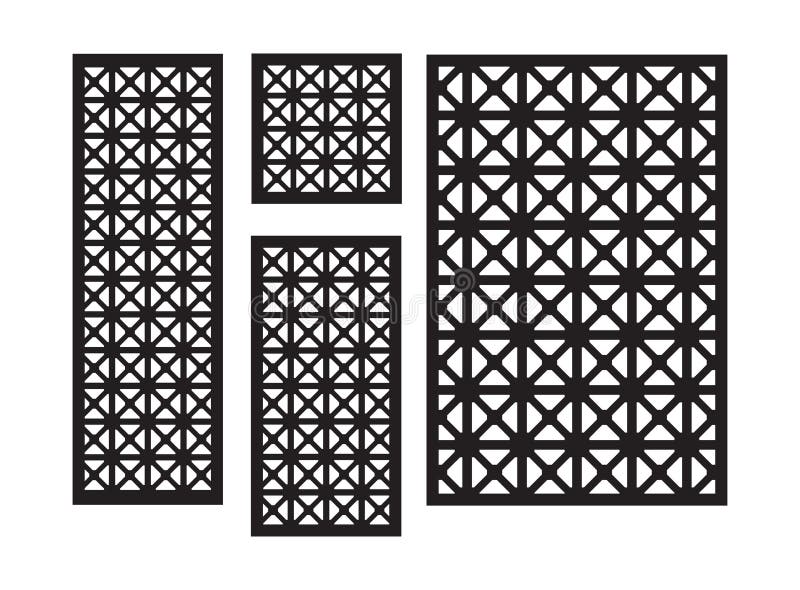 Art Deco Cnc Pattern. Decorative Panel, Screen,wall. Vector Cnc Panel ...