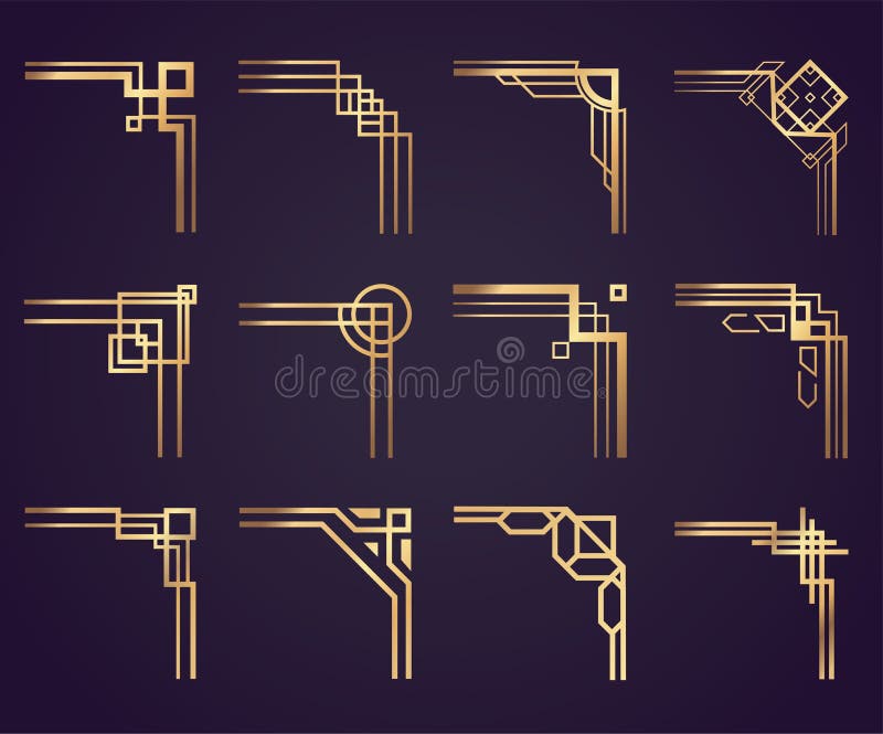 Art Deco Borders Stock Illustrations – 4,779 Art Deco Borders Stock Illustrations, Vectors ...