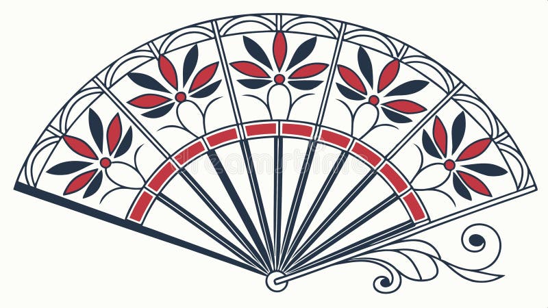 Art Deco Fan, Geometric Design and Vintage Style Vector Design ...