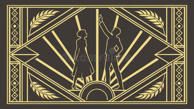 Art Deco Frame Design, Vintage Frame, 1920s Style, and Decorative ...