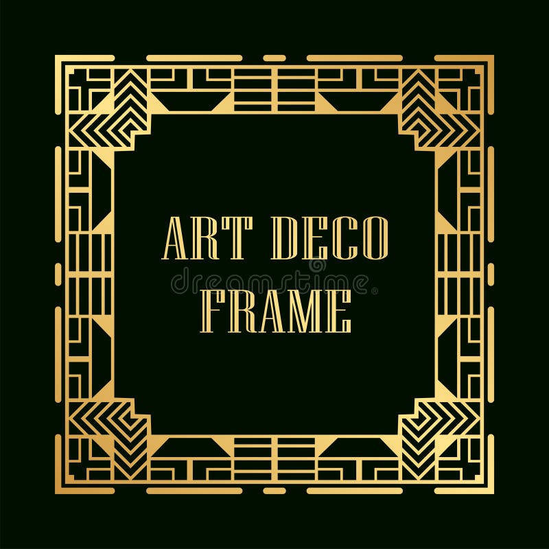Art deco frame stock vector. Illustration of creative - 110539725