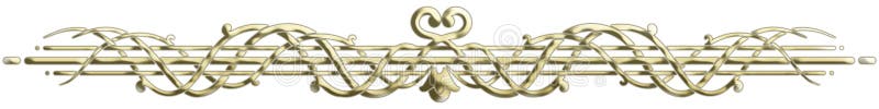 Art Deco Golden Border with Interlocking Lines Stock Image ...