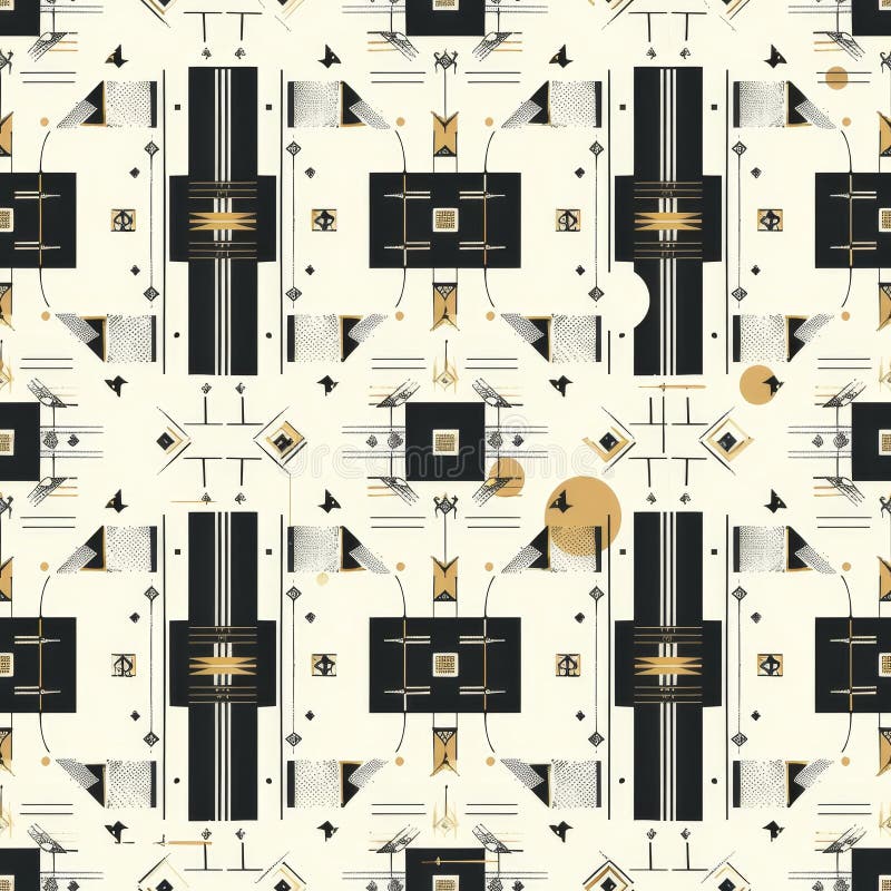 Art Deco Inspired Geometric Pattern Design with Modern Twist Stock ...