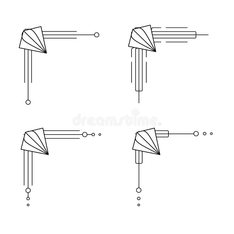 Art Deco Line Border. Decorative Lines Borders and Geometric Label ...