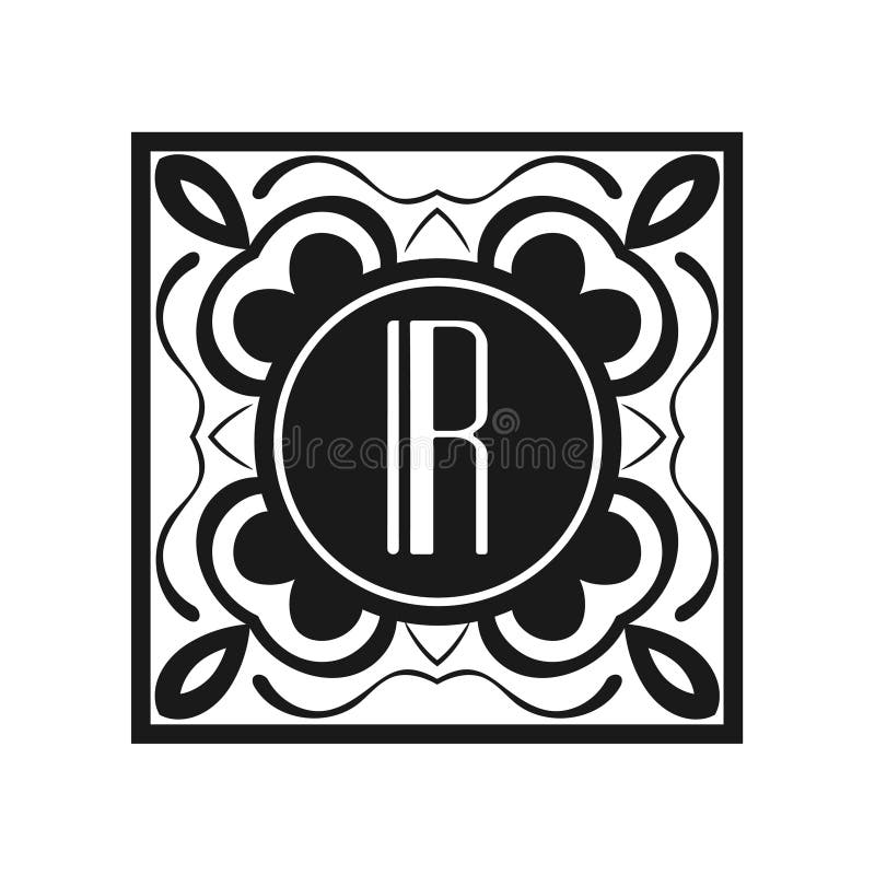 Art Deco Modern monogram stock vector. Illustration of design - 145268082