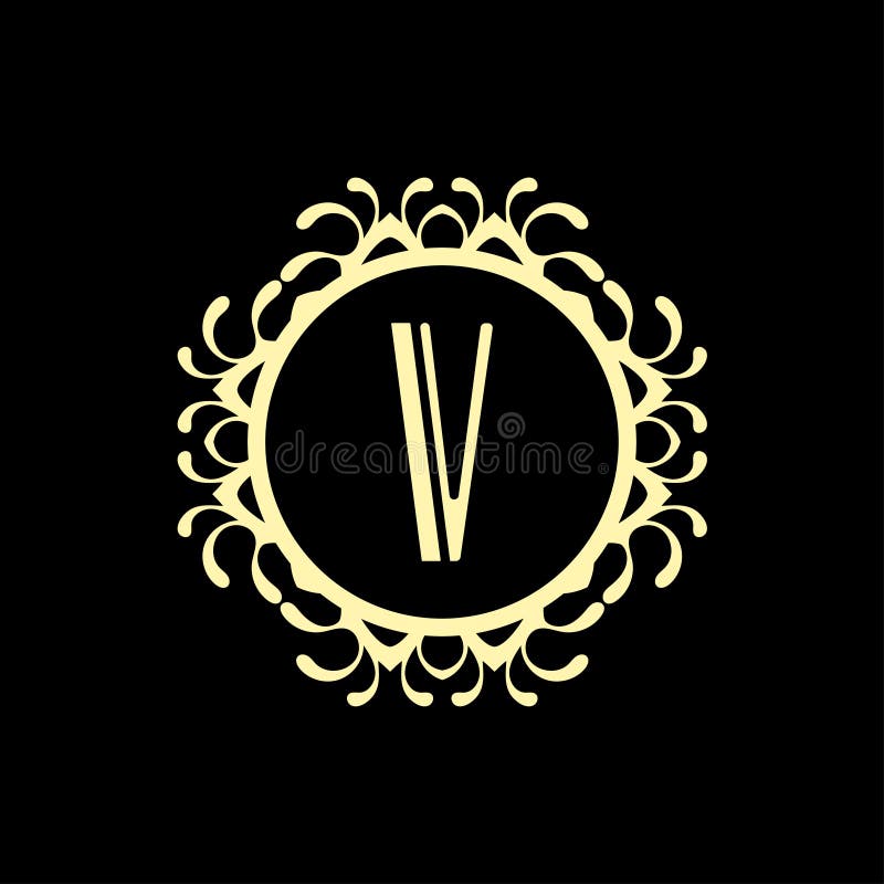 Art Deco modern monogram stock vector. Illustration of classic - 145887539