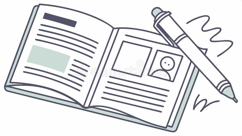 Art Deco Open Book, Vintage Journal, Elegant Diary, Classic Reading ...