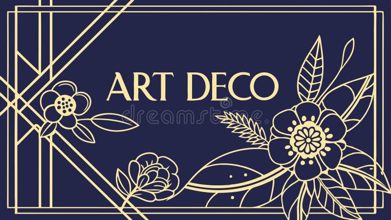Art Deco Pattern Panel, Decorative Design and Vintage Style Vector ...