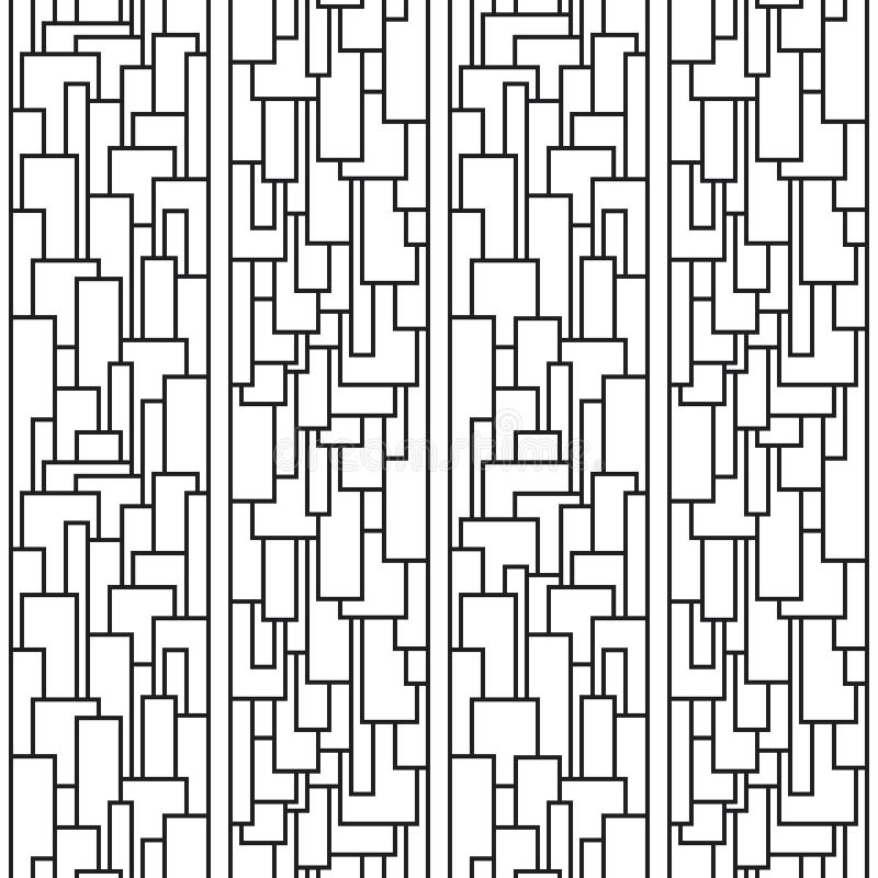Art-Deco Pattern, Rectangular Structure Stock Vector - Illustration of ...