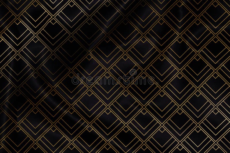 Art Deco Pattern Textile - Illustration Stock Illustration ...