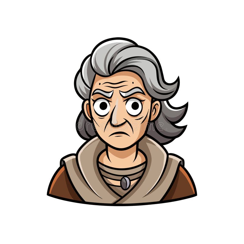 Art Deco Rushing Old Woman Illustration Stock Photo - Illustration of ...