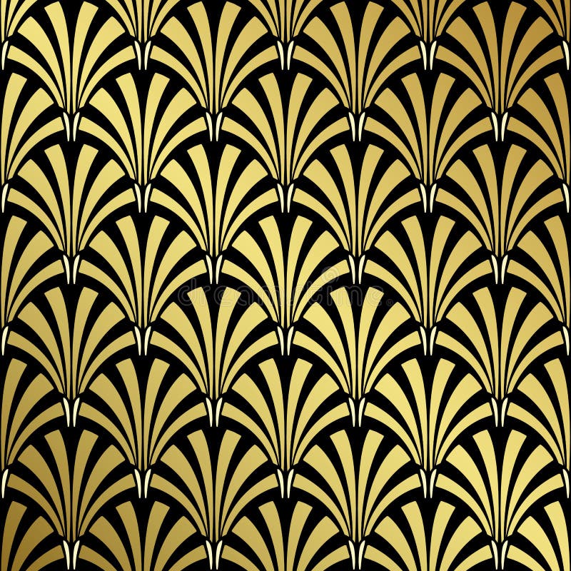 Art Deco Seamless Pattern. Geometric Decorative Texture Stock Vector ...