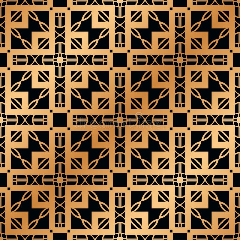 Art Deco Seamless Pattern stock photo. Image of background - 134020276