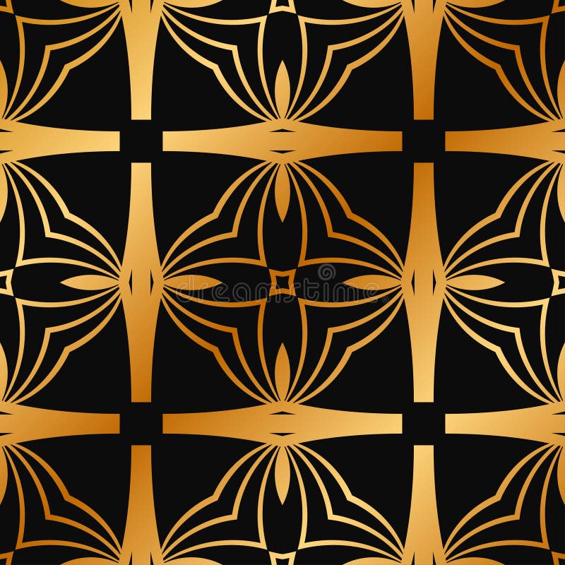 Art Deco seamless pattern stock vector. Illustration of geometrical ...