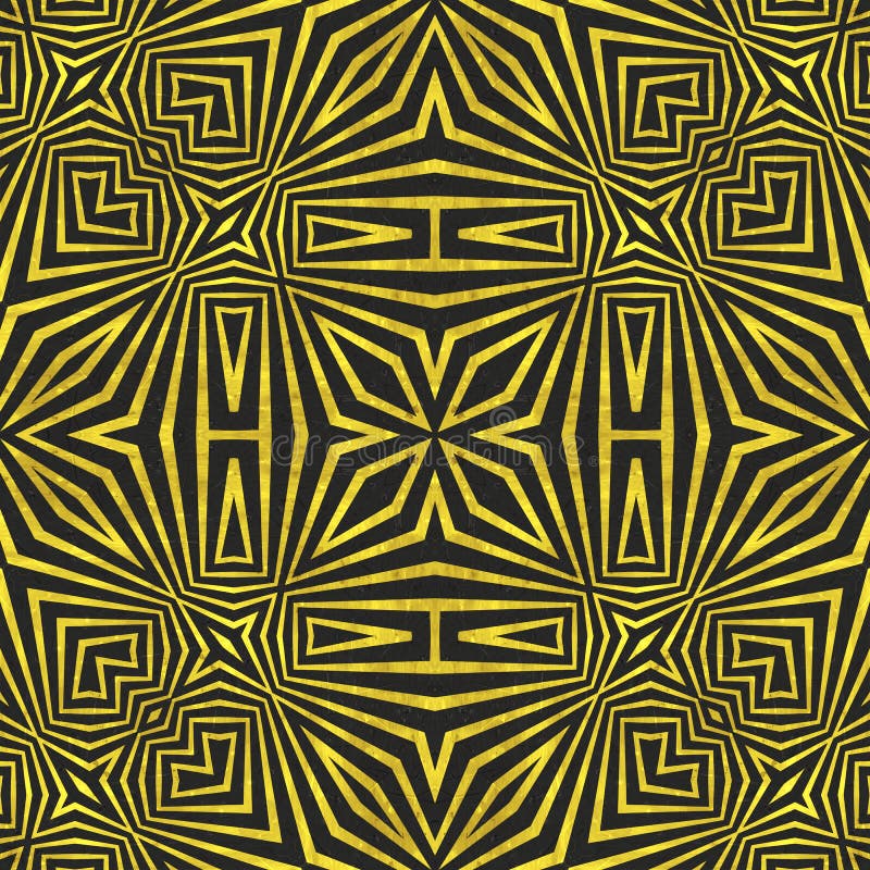 Art Deco Seamless Repeating Pattern Stock Illustration - Illustration ...