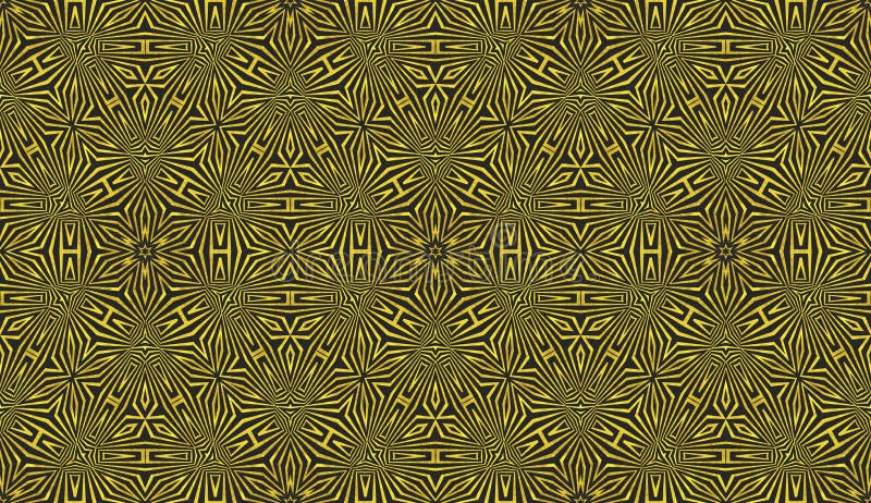 Art Deco Seamless Repeating Pattern Stock Illustration - Illustration ...