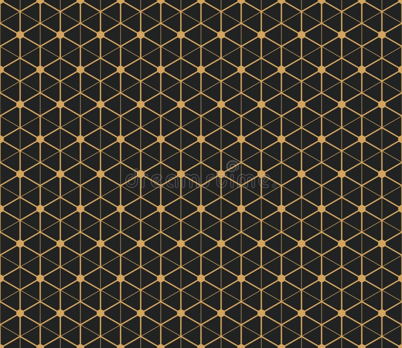 Art Deco Seamless Vintage Wallpaper Pattern Stock Vector - Illustration ...