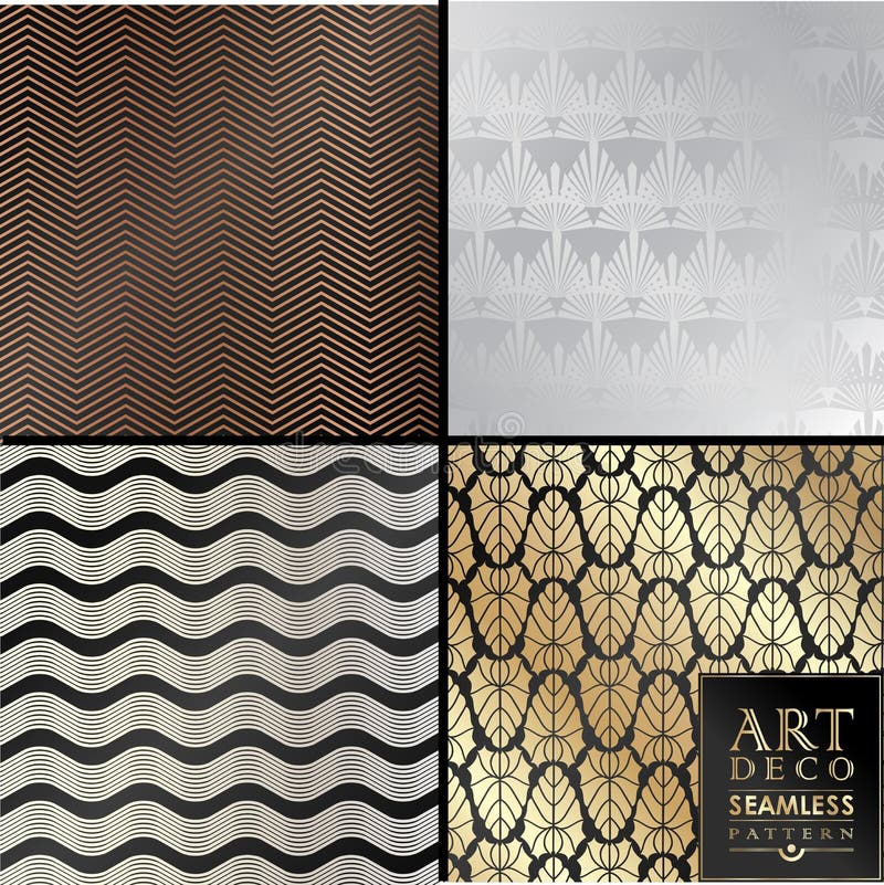 Art deco seamless pattern stock vector. Illustration of composition ...