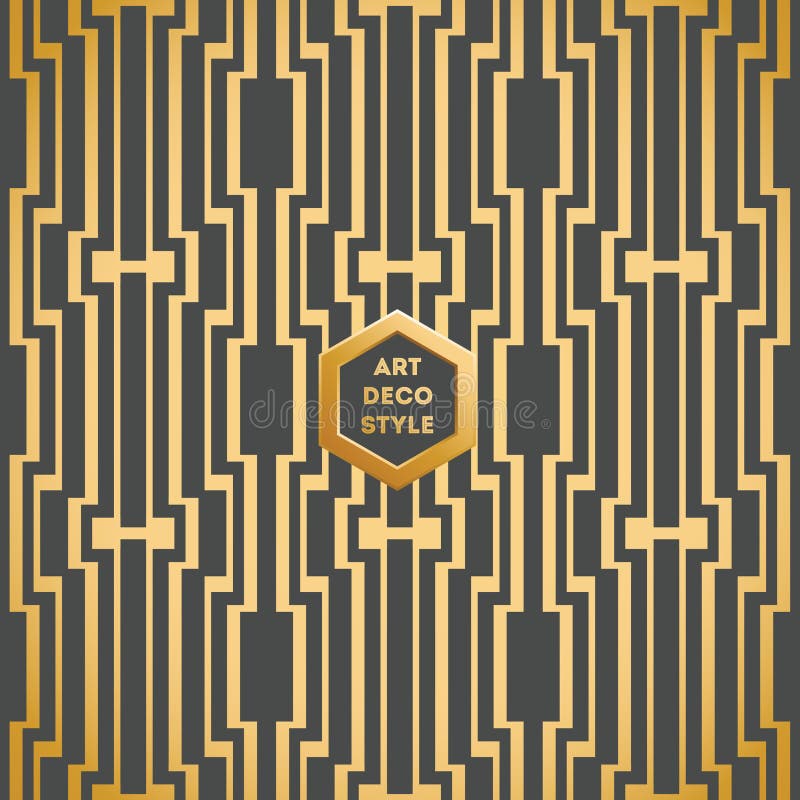 Art Deco Seamless Vintage Wallpaper Patterns Set Stock Vector ...