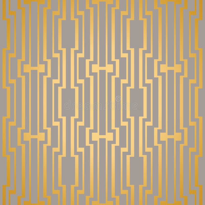 Art Deco Seamless Vintage Wallpaper Patterns Vector. Stock Vector ...