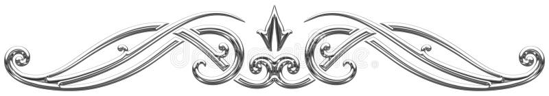 Art Deco Silver Text Divider Stock Image - Illustration of graphic ...