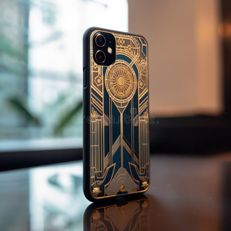 Art Deco Smartphone Case . stock illustration. Illustration of ...