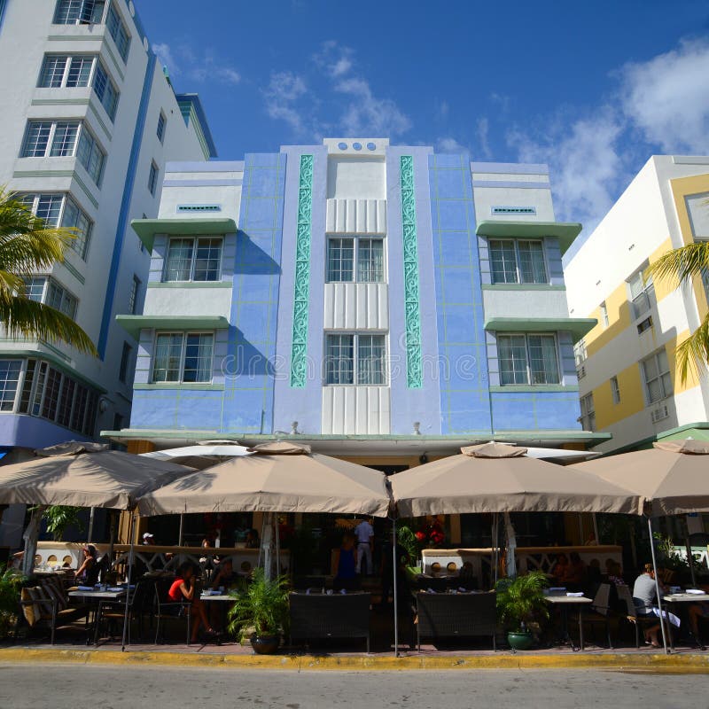 Art Deco Style Imperial in Miami Beach Editorial Image - Image of ...