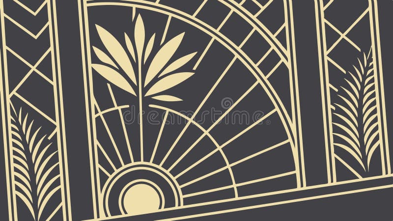 Art Deco Sunburst Geometric Pattern. Elegant Geometric. Classic ...