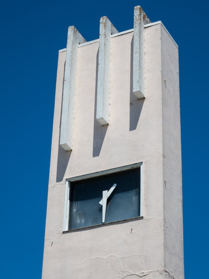 Art deco urban clock stock image. Image of grungy, design - 122462199