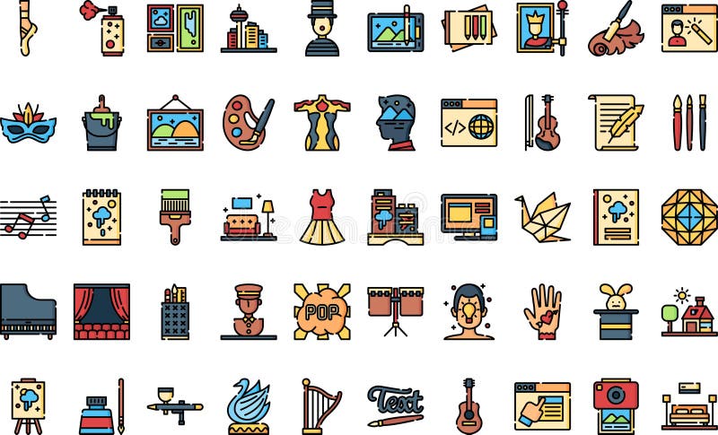 Art Design Icons High-Quality Vector Icons Collection with Editable ...