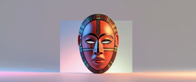 Art Digital Artwork Scene Effects African Mask Easy. Stock Photo ...