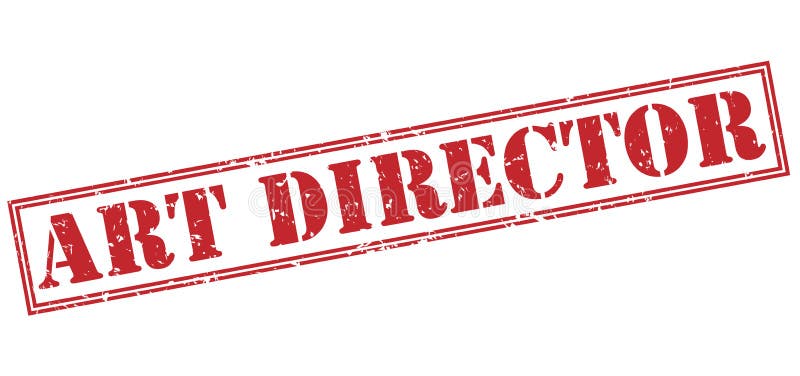 Art Director Red Stamp Text Stock Illustration - Illustration of ...