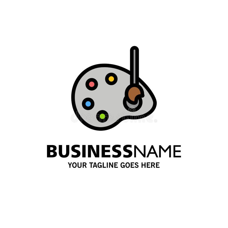 Art, Draw, Drawing, Edit Business Logo Template. Flat Color Stock ...