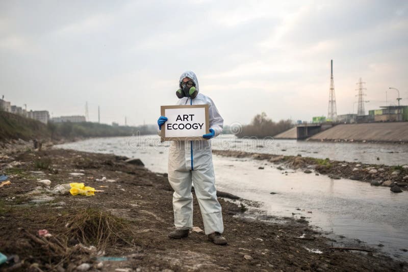 Art Ecology. Ecological Pollution Prints of a Protector Stock ...