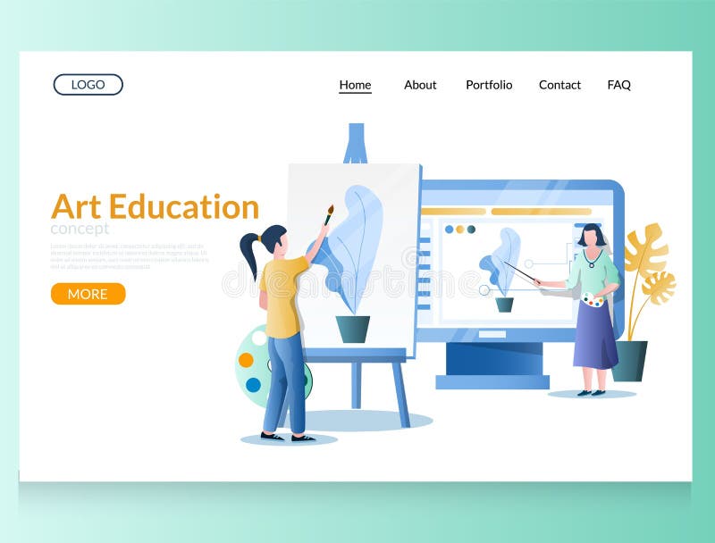 Sex Education Landing Page Design Website Banner Vector Template