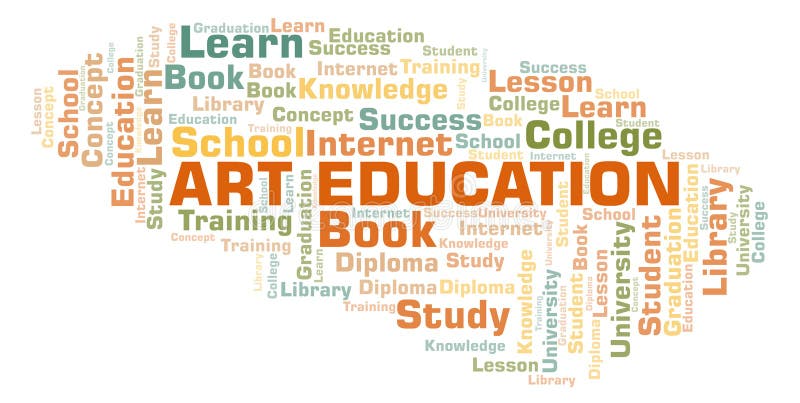 Art Education word cloud. stock illustration. Illustration of concept ...