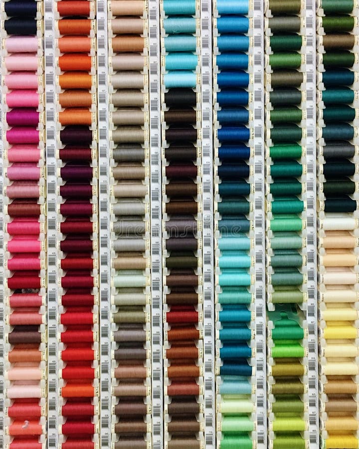 Art is Everywhere, a Full Framework with Sewing Threads Reels. Stock ...