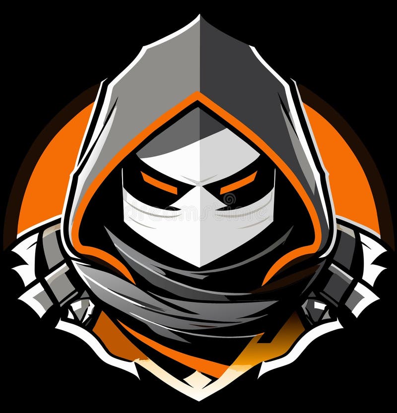 Evil Monster Helmet Logo Design Stock Illustration - Illustration of ...