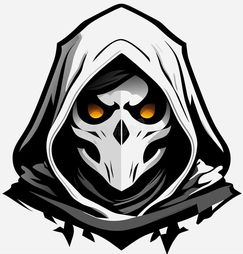 Evil Monster Helmet Logo Design Stock Illustration - Illustration of ...