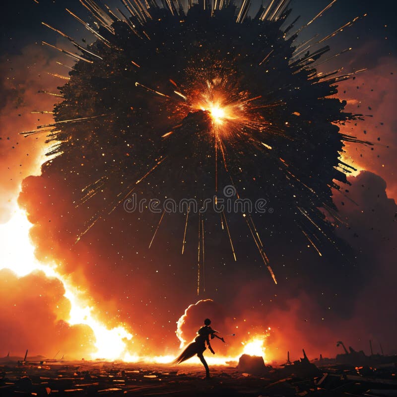 The Art of Explosion stock image. Image of fire, event - 344061637