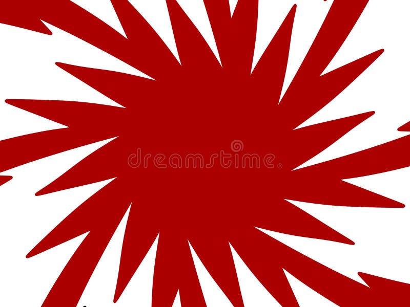 Art Explosion of the Red Star Stock Illustration - Illustration of ...