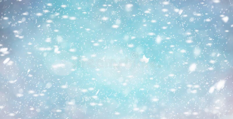 Art Falling Snow on the Blue Background Stock Image - Image of ...